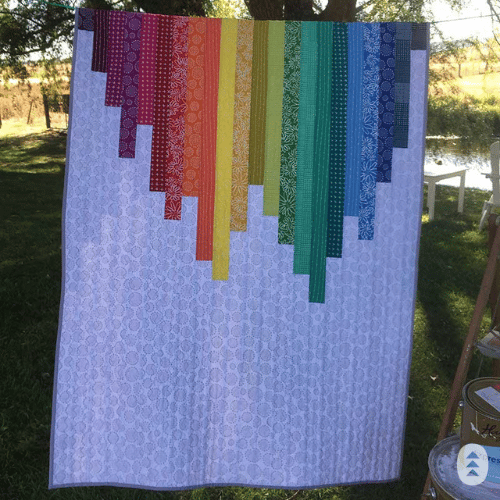 Modern Jelly Roll Quilt - Rainbow Paint Can - Make Modern